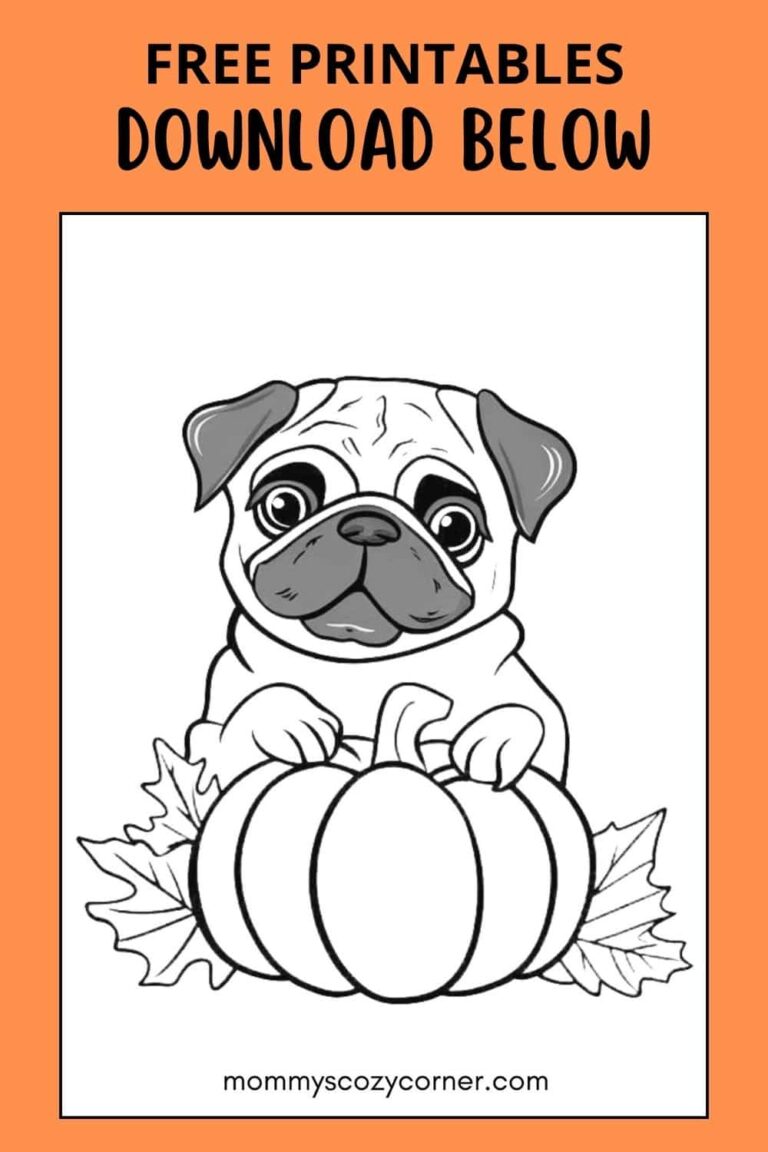 10 Printable Thanksgiving Dog Coloring Pages