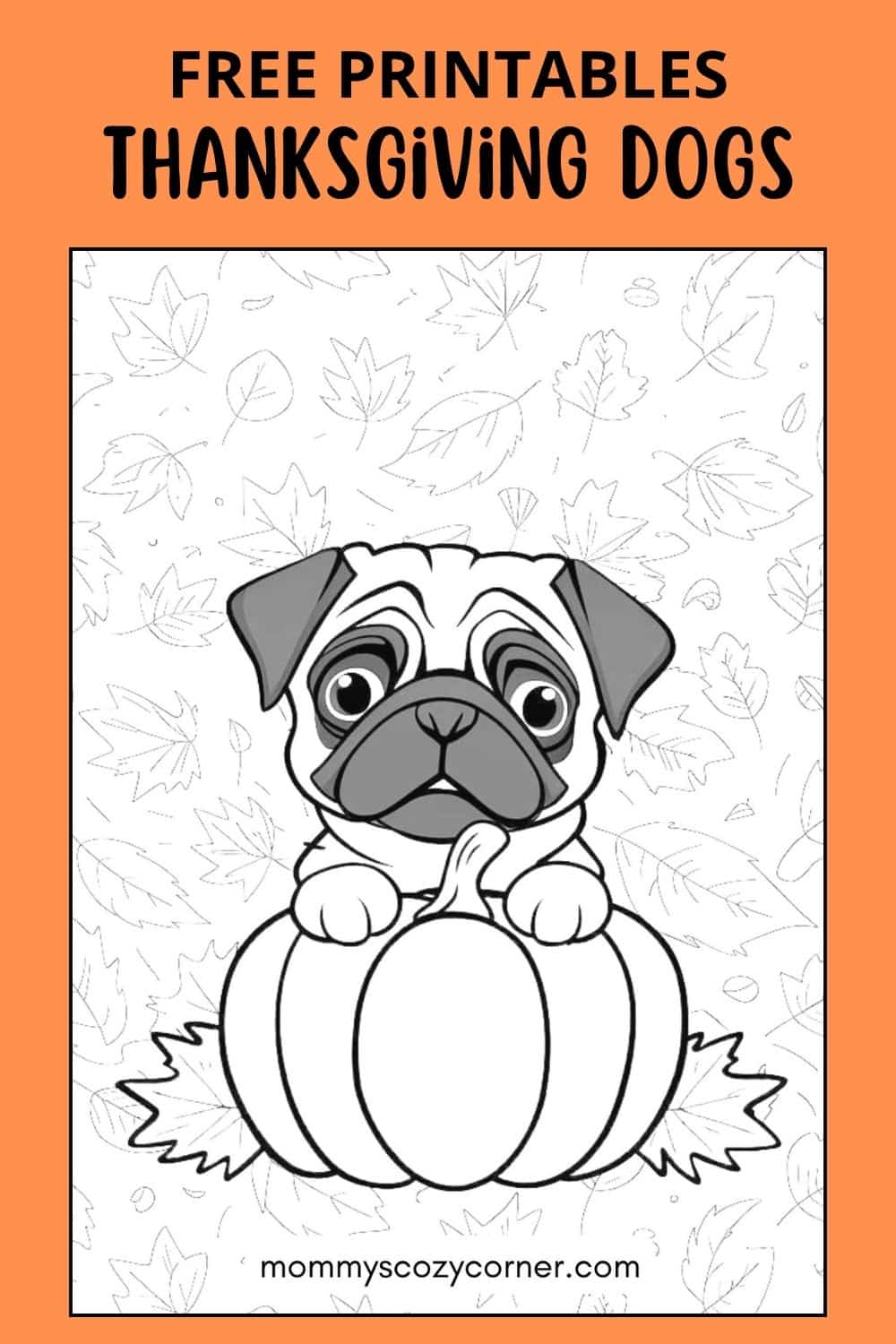 10 Printable Thanksgiving Dog Coloring Pages