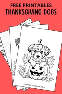 10 Printable Thanksgiving Dog Coloring Pages