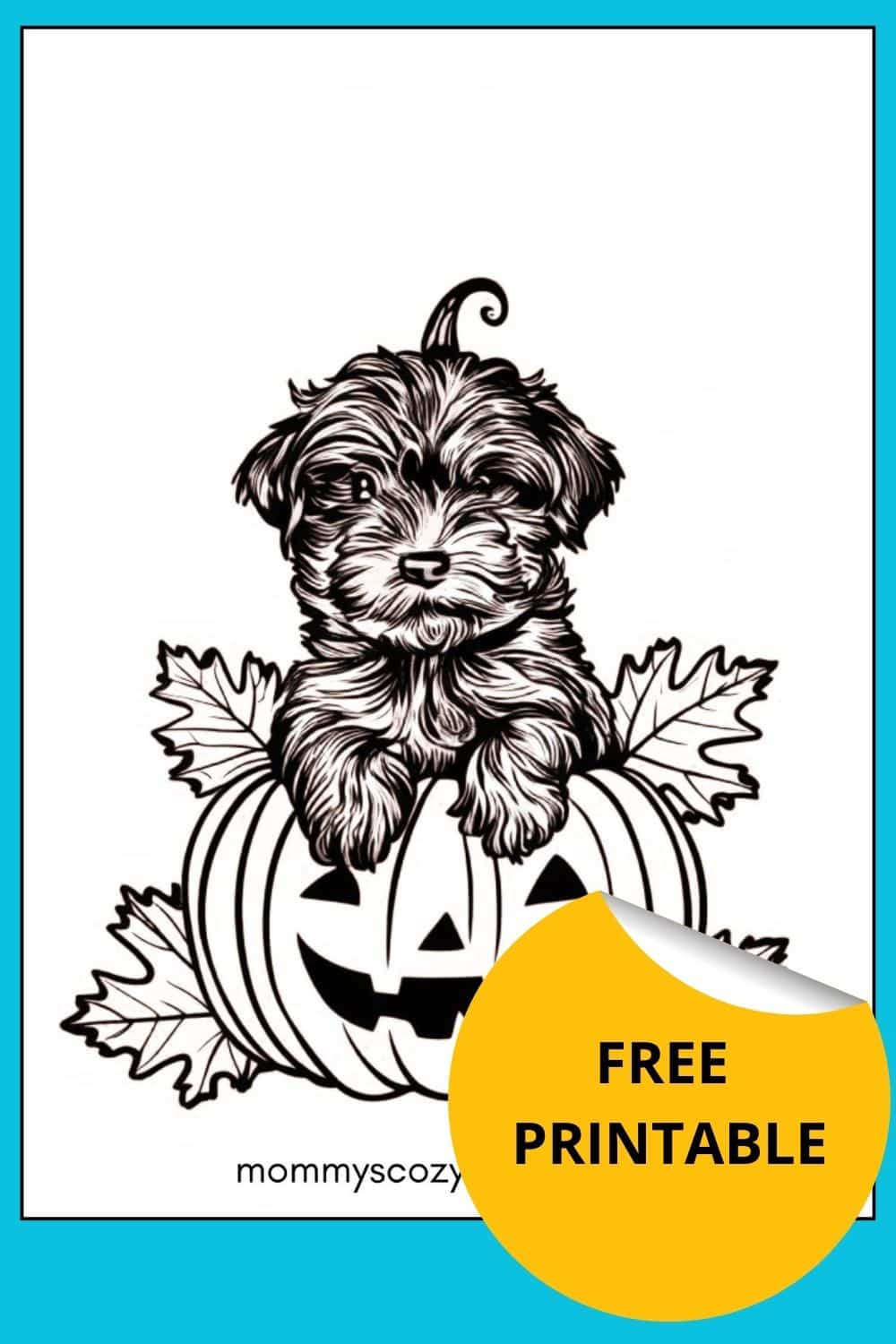 10 Printable Thanksgiving Dog Coloring Pages