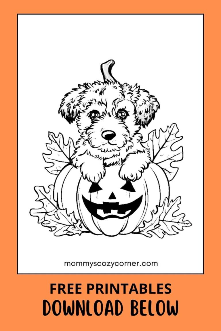 10 Printable Thanksgiving Dog Coloring Pages