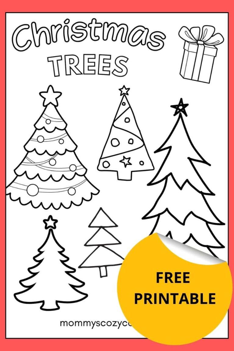 17 Christmas Tree Coloring Pages Printables For Kids