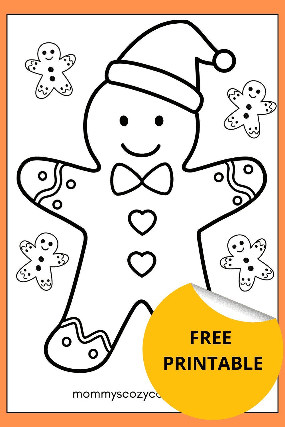 12 Gingerbread Men Coloring Pages Printables For Kids