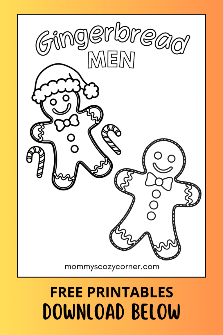 12 Gingerbread Men Coloring Pages Printables For Kids