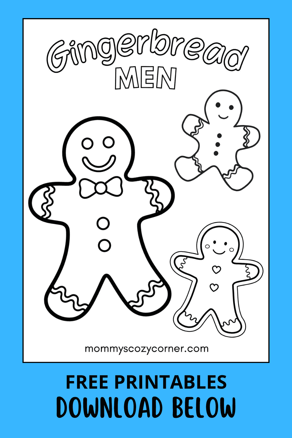 12 Gingerbread Men Coloring Pages Printables For Kids