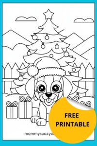 15 Christmas Dog Coloring Pages For Your Kids (Free Printables)