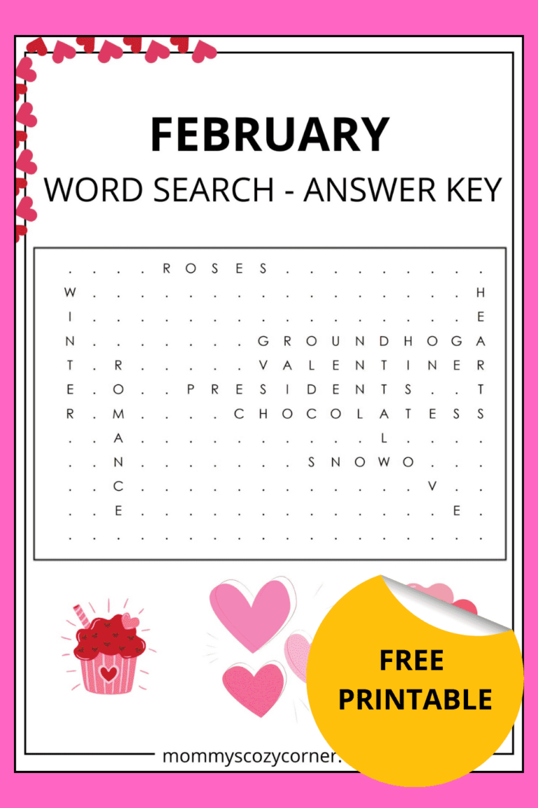 2 February Word Search Printables And Coloring Pages