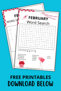 2 February Word Search Printables And Coloring Pages