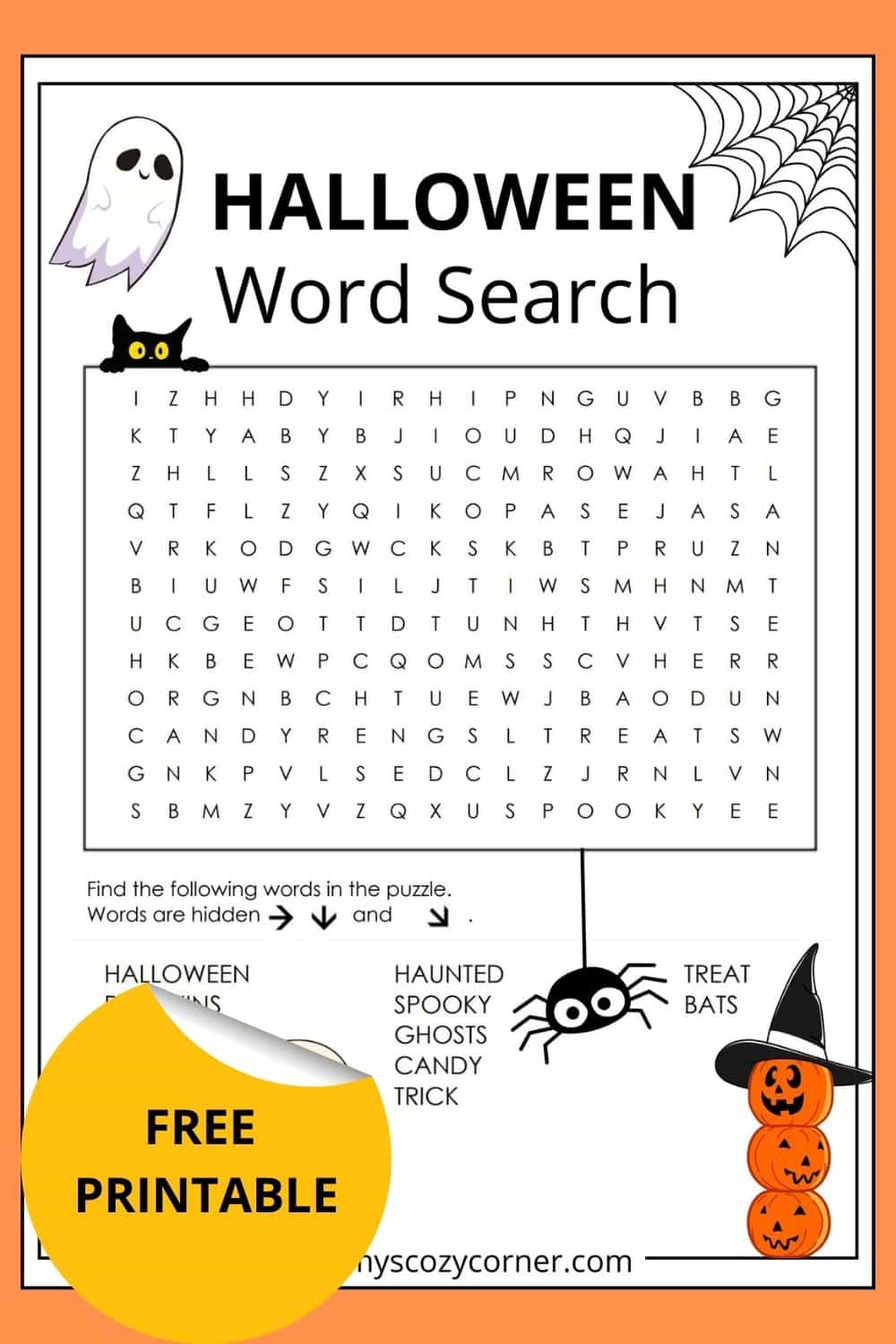 2 Halloween Word Search Printables - Free Worksheets For Kids