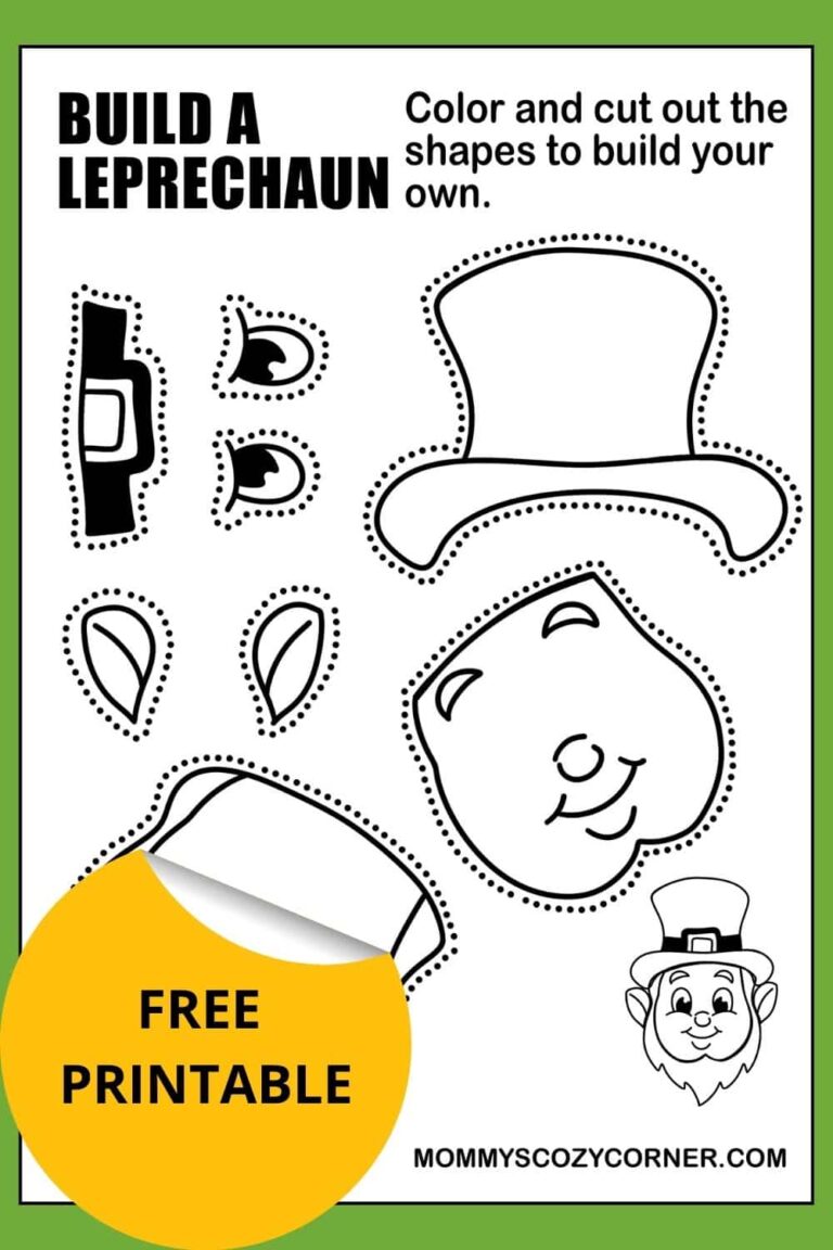 2 Build Your Own Leprechaun Printables For Your Kids