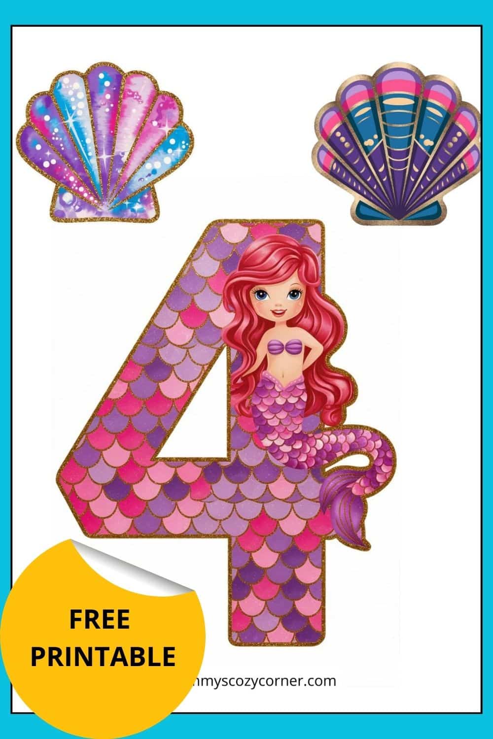 9 Mermaid Cake Toppers For Fourth Birthday