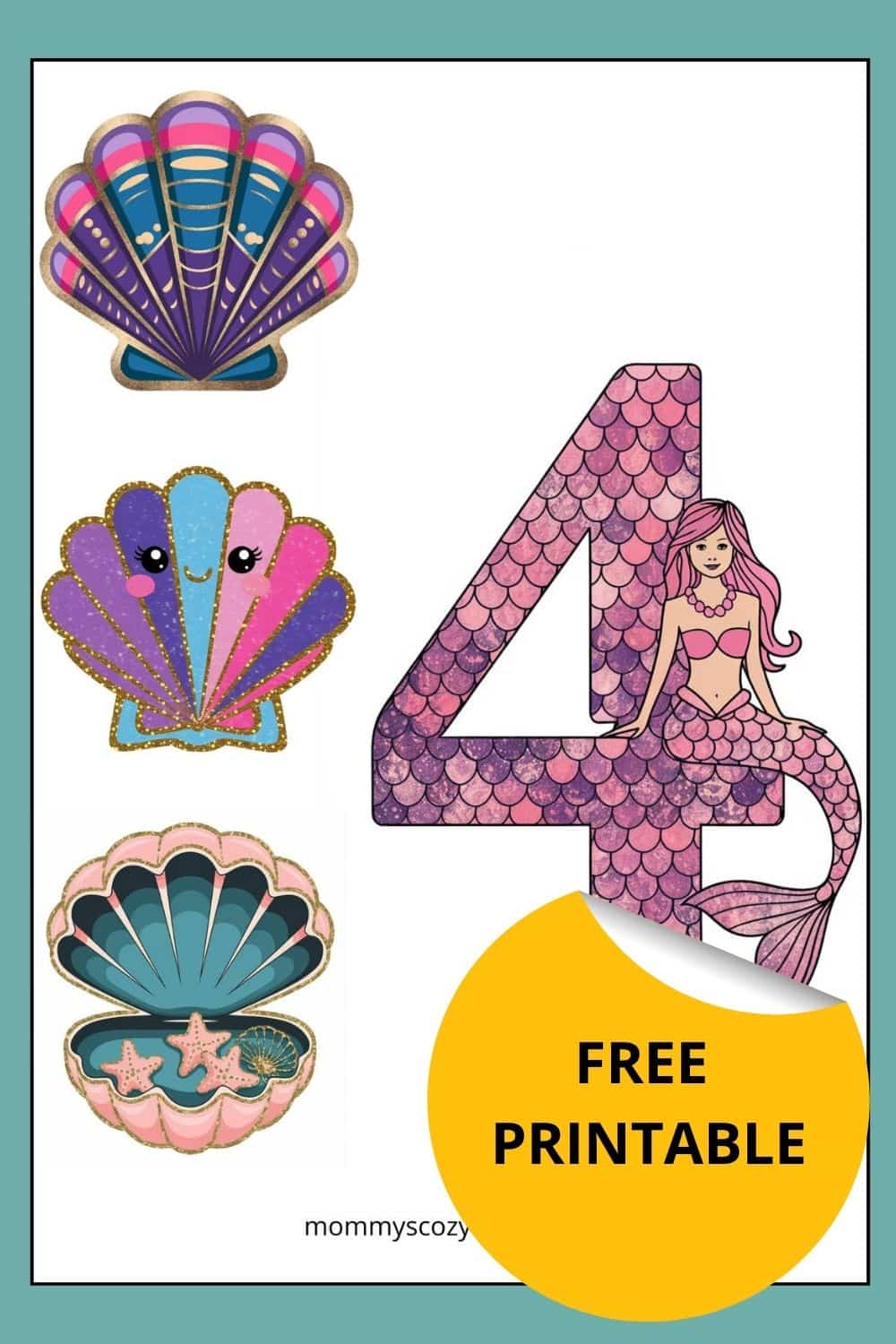 9 Mermaid Cake Toppers For Fourth Birthday