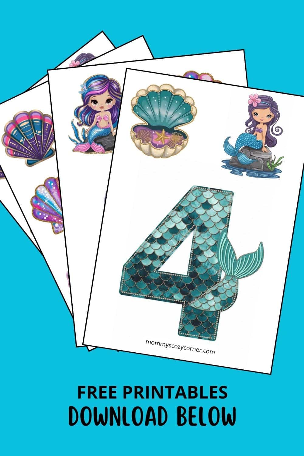 9 Mermaid Cake Toppers For Fourth Birthday
