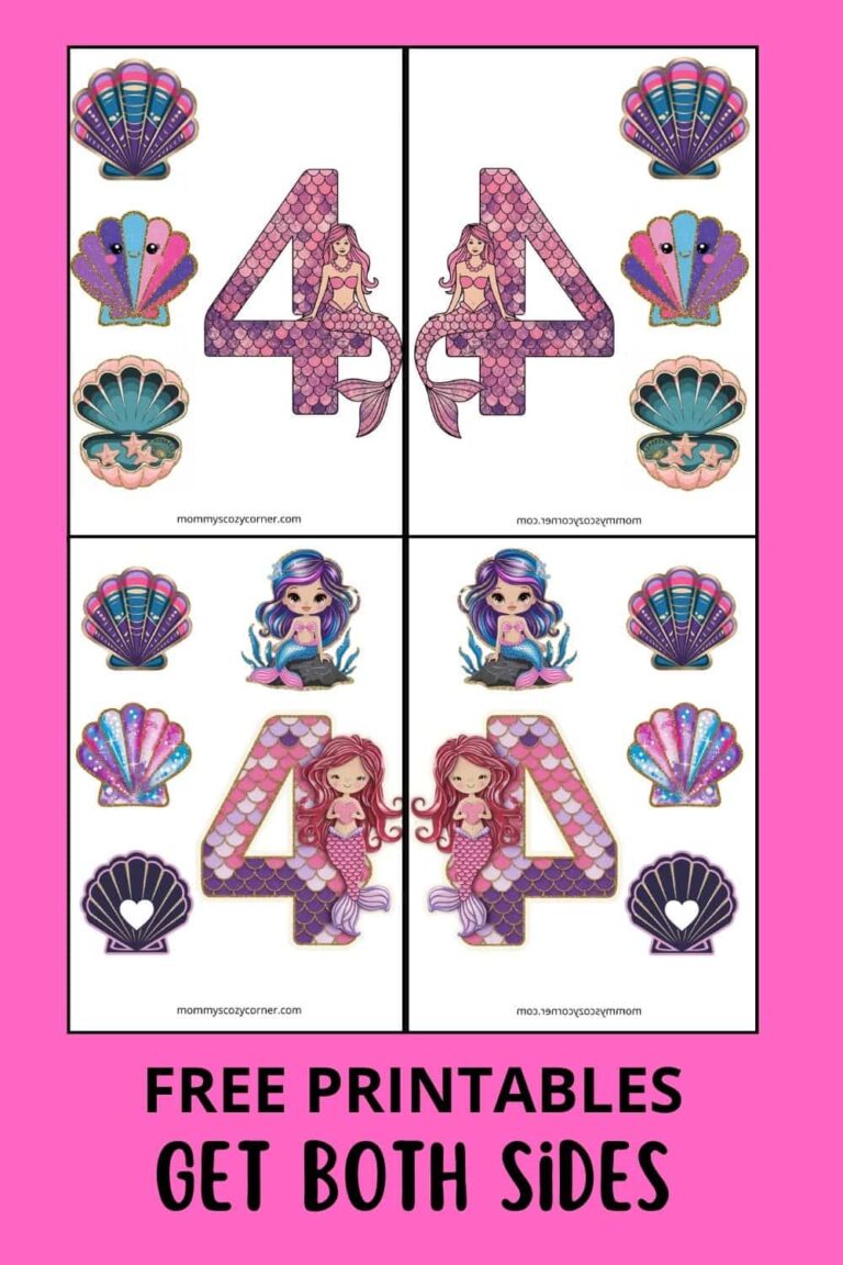 9 Mermaid Cake Toppers For Fourth Birthday
