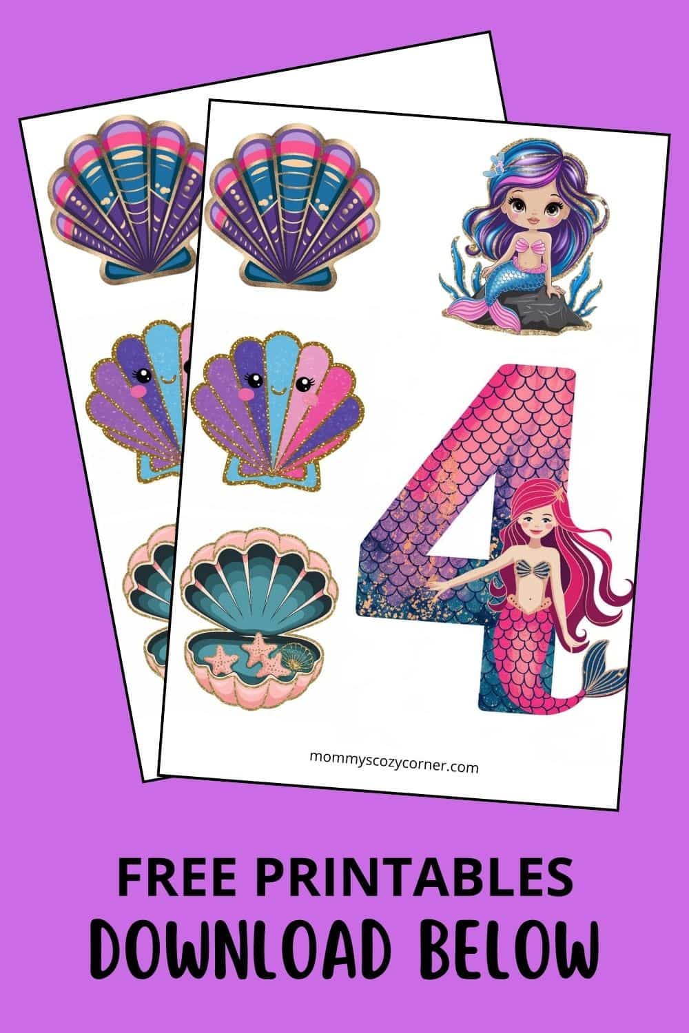 9 Mermaid Cake Toppers For Fourth Birthday