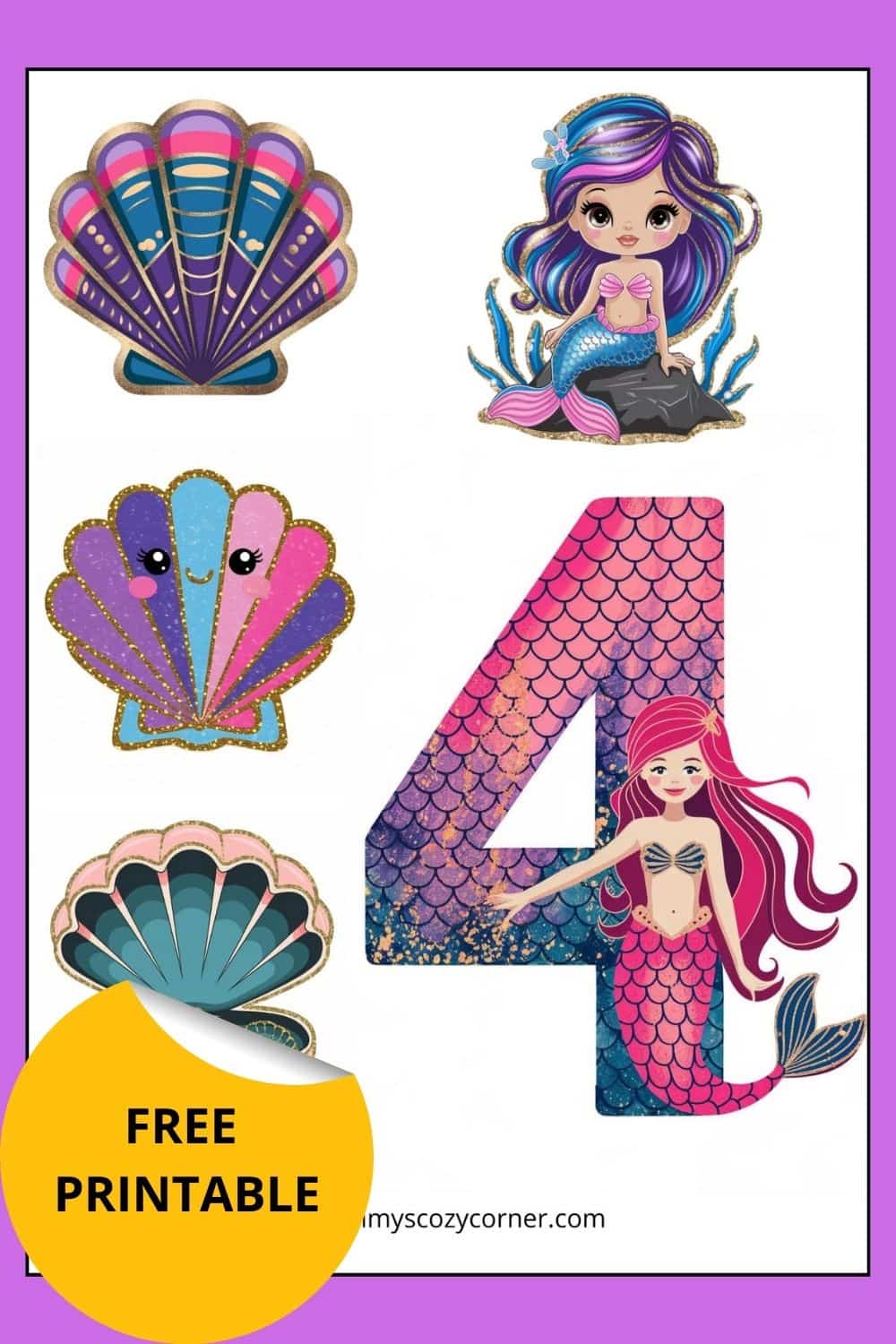 9 Mermaid Cake Toppers For Fourth Birthday
