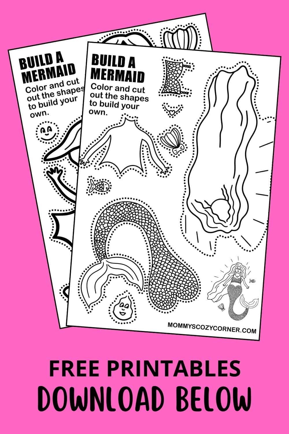 7 Under the Sea Cut and Paste Crafts for Kids