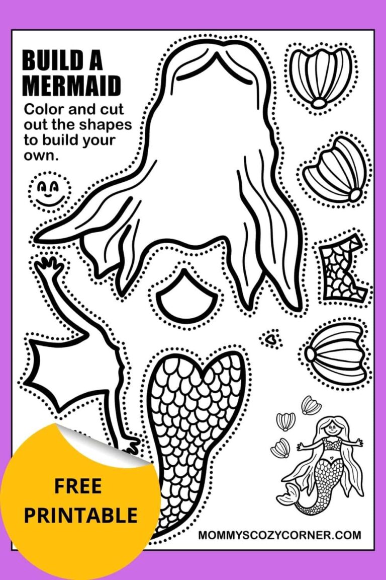 2 Build Your Own Mermaid Printables For Kids