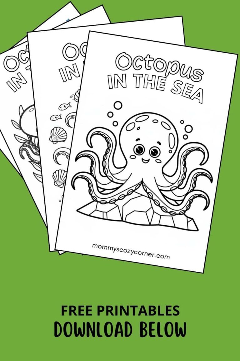 10 Cute Octopus Coloring Pages For Your Kids - Free Printables