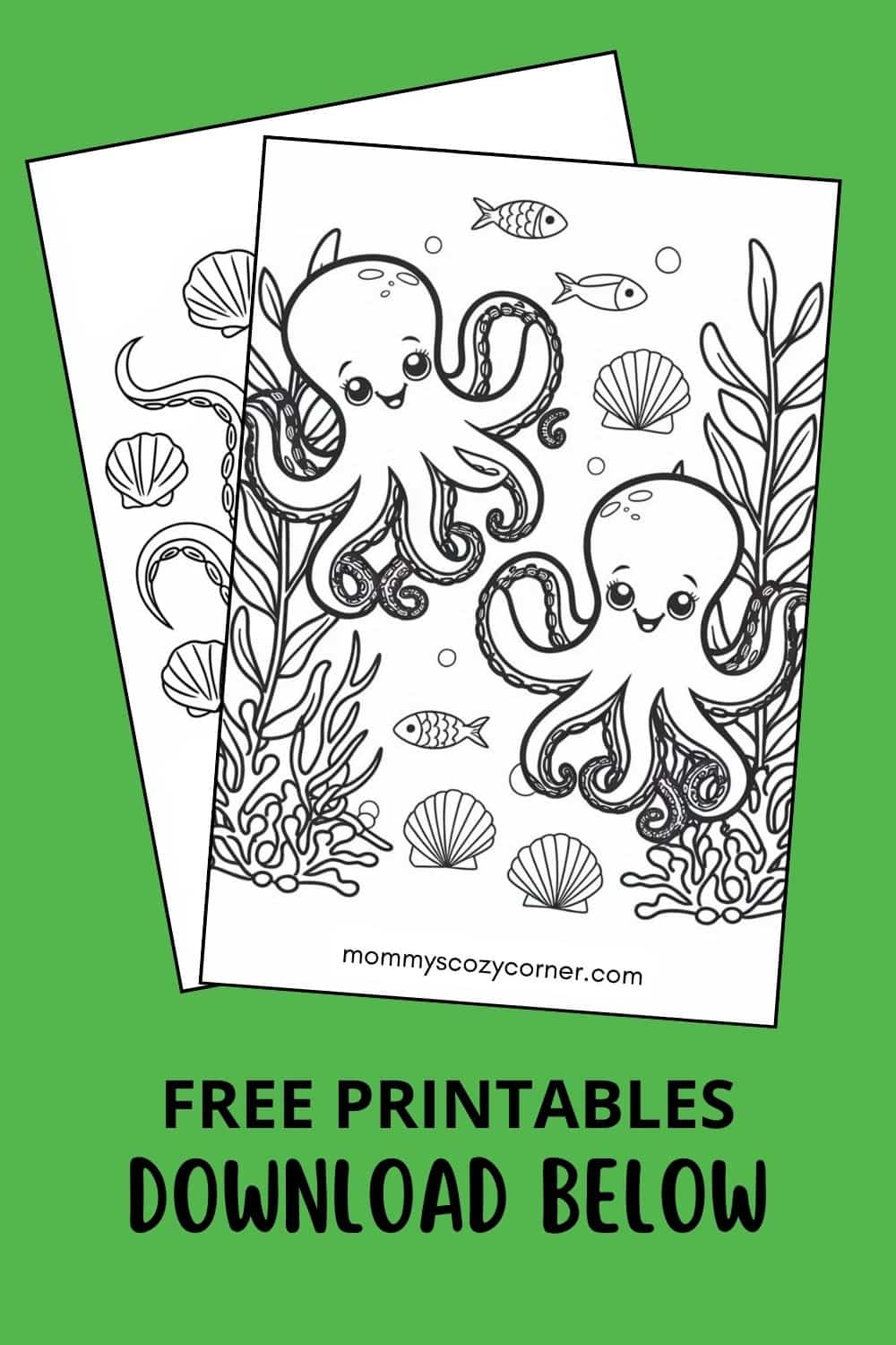 10 Cute Octopus Coloring Pages For Your Kids - Free Printables
