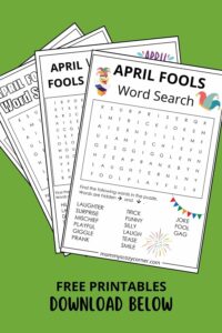 3 Free April Fools Word Search Printables With Answer Keys