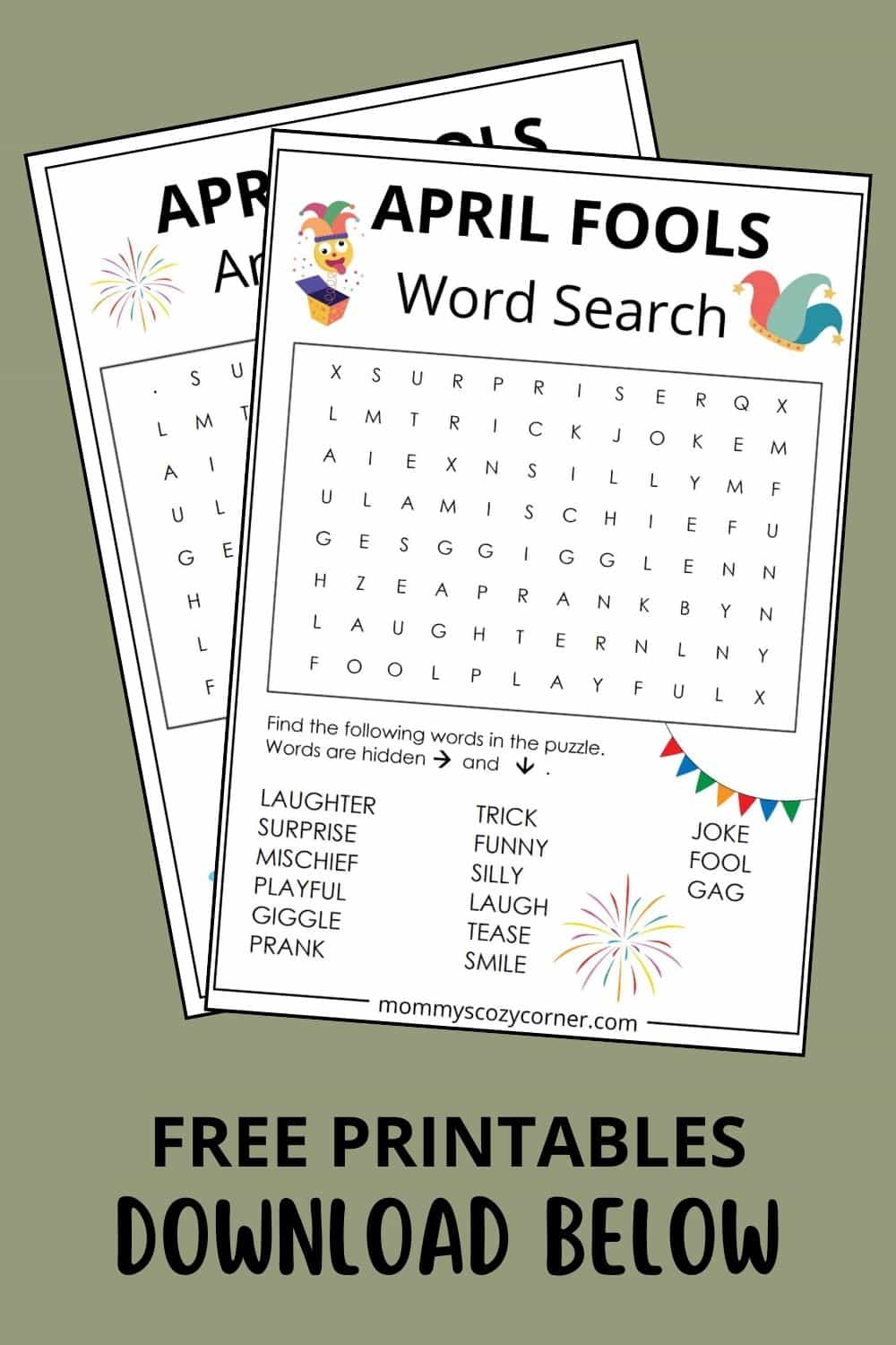 3 Free April Fools Word Search Printables With Answer Keys