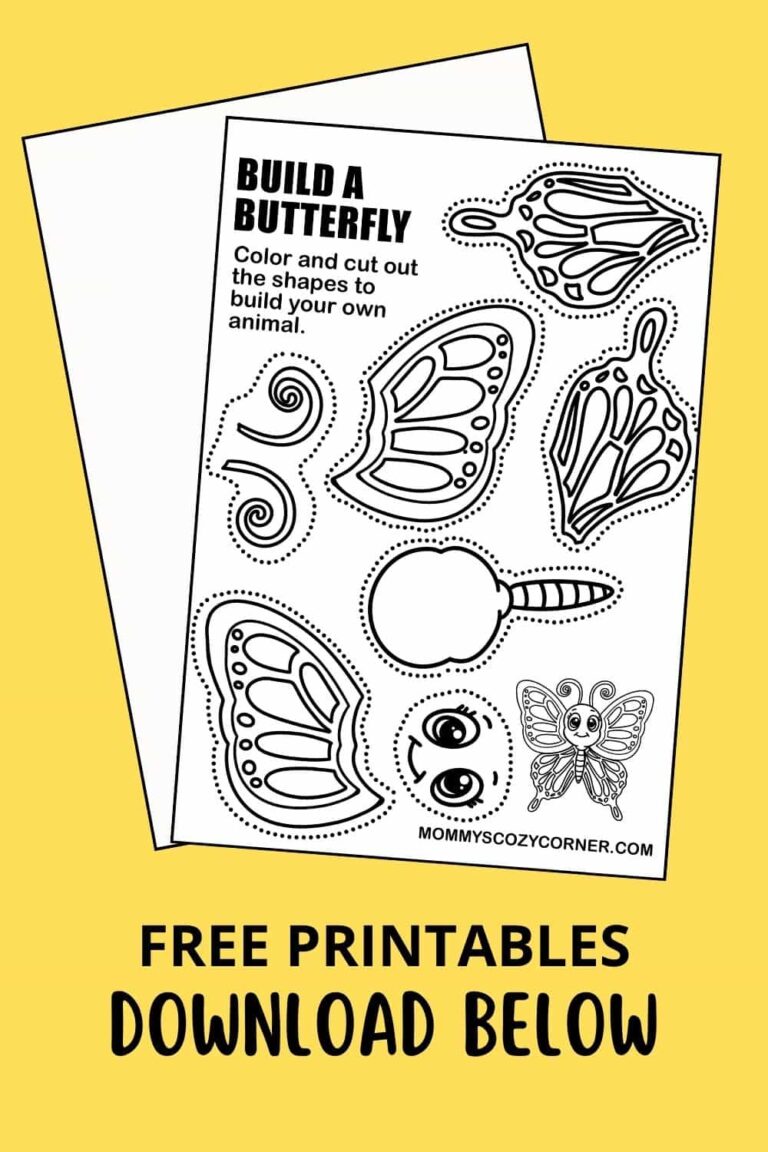 Free Build Your Own Butterfly Craft Activity Printable