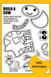 2 Build Your Own Cow Craft Activity Printables