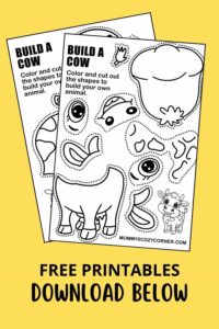 2 Build Your Own Cow Craft Activity Printables