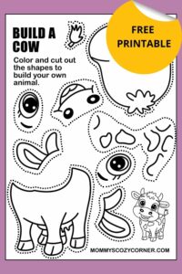 2 Build Your Own Cow Craft Activity Printables