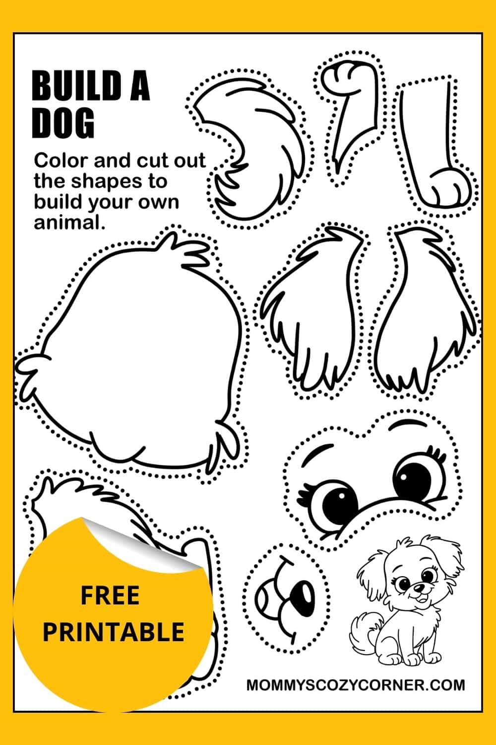 2 Build Your Own Dog Craft Printables