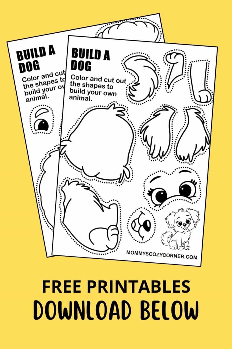2 Build Your Own Dog Craft Printables