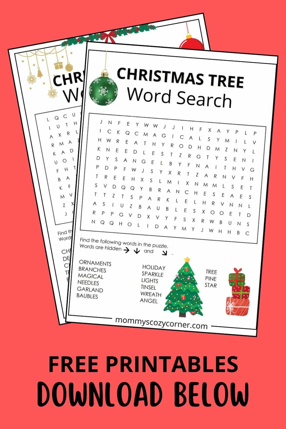 2 Christmas Word Scramble Printables With Answer Key