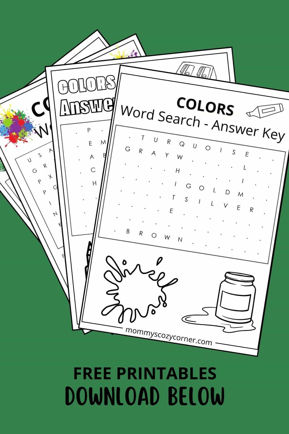 4 Emotions Word Search Printables For Kids With Answer Keys
