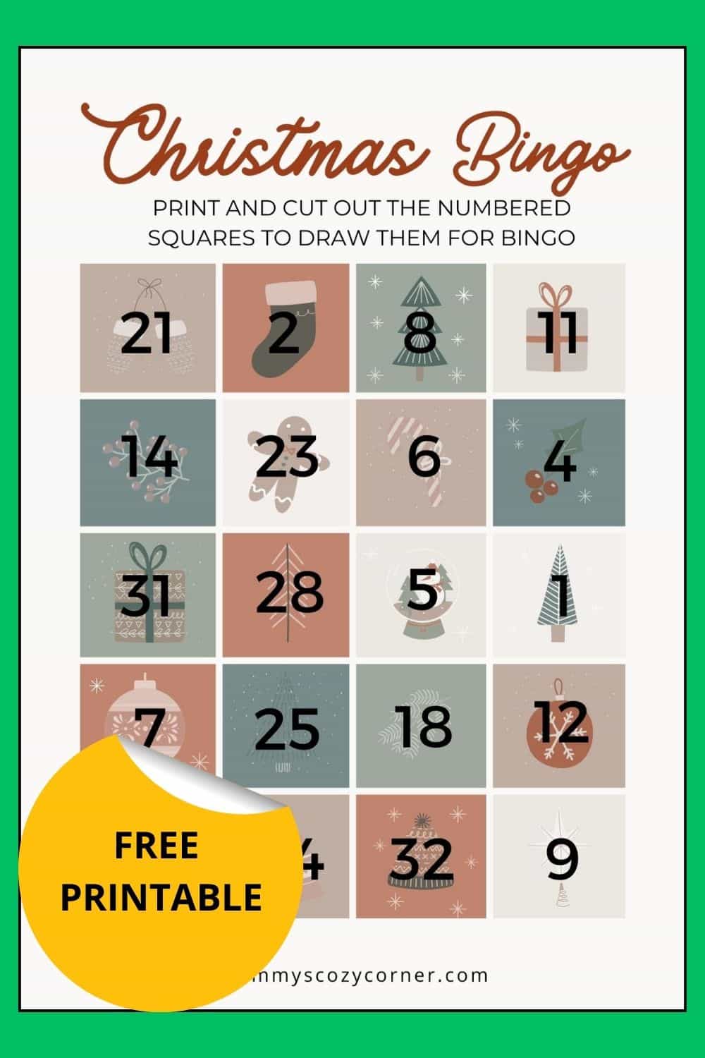 10 Christmas Bingo Cards With Numbers For A Holiday Game