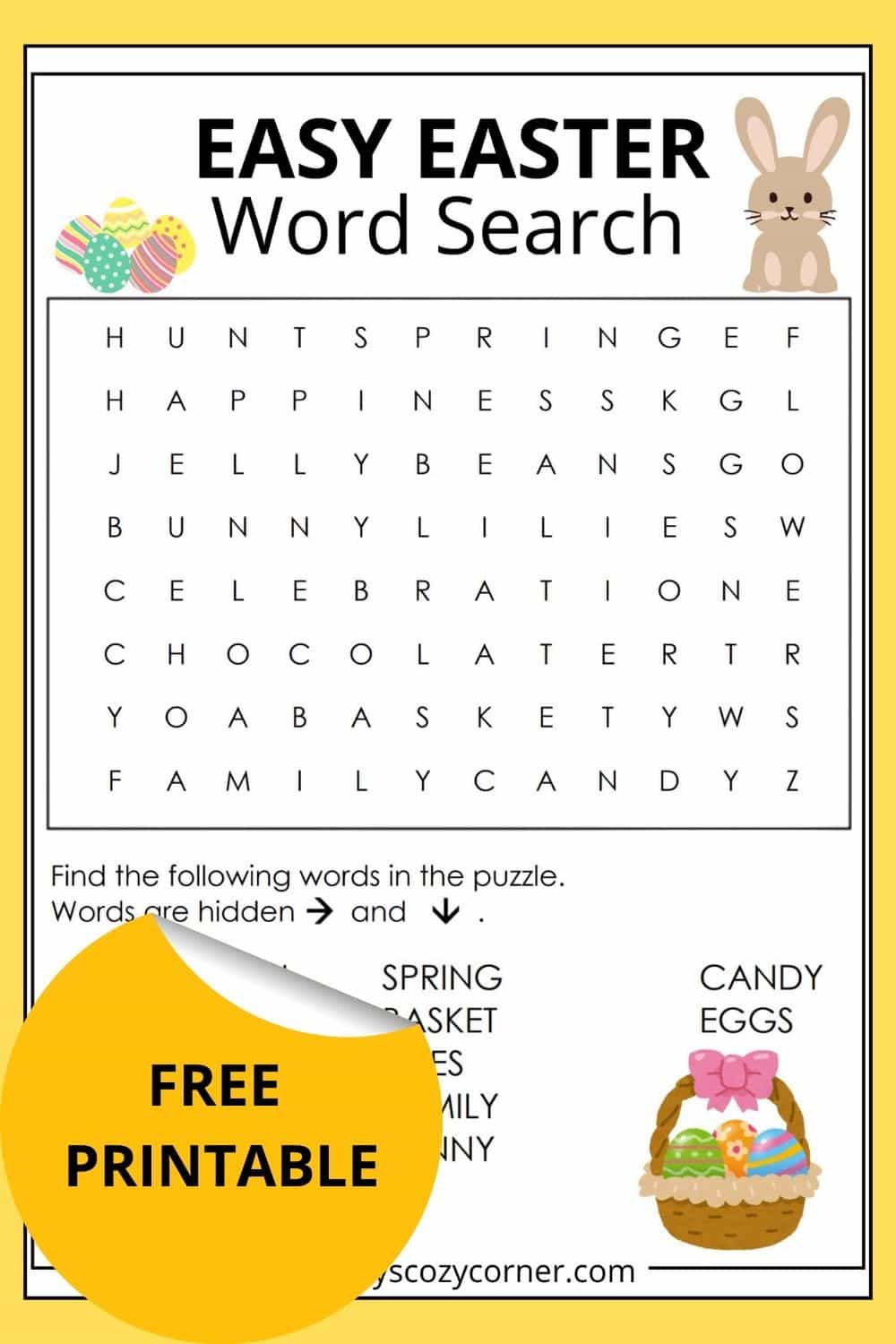 9 Free And Fun Easter Word Search With Answer Keys Printables For Kids