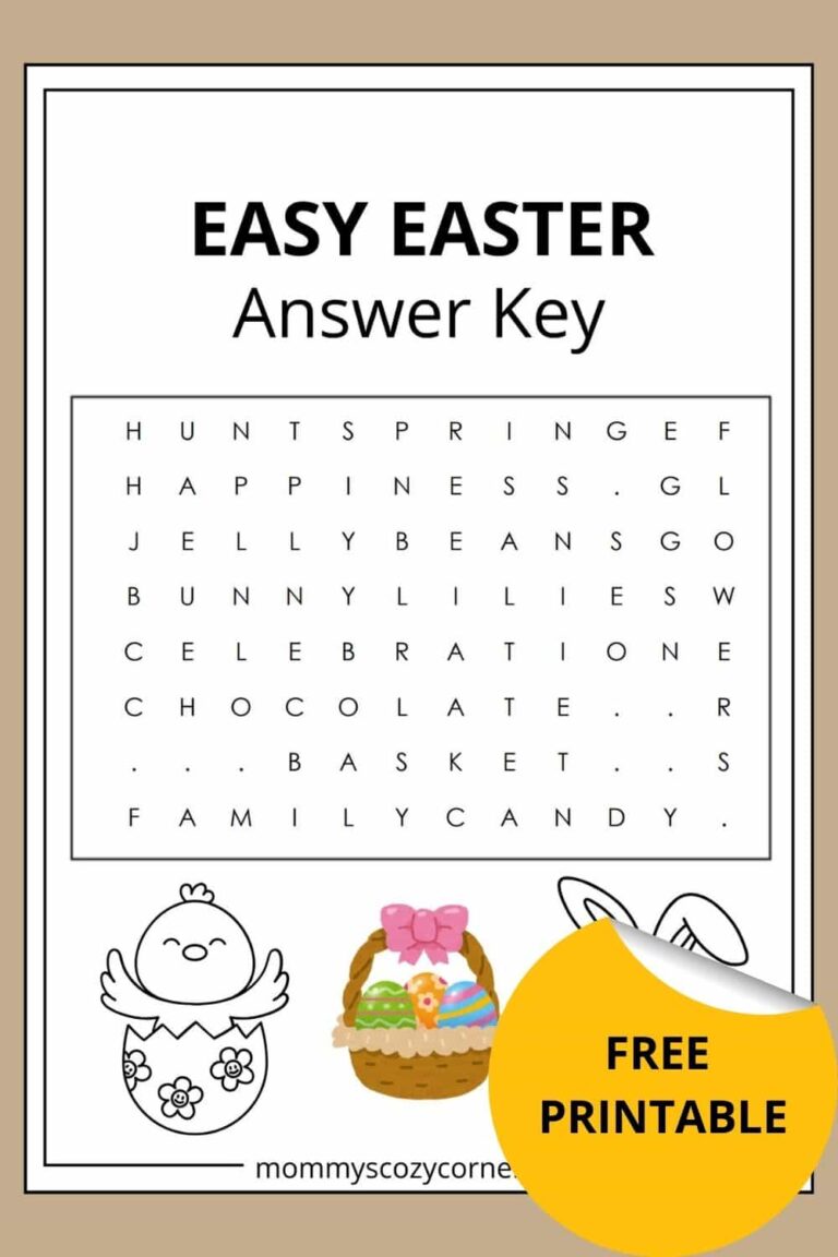 9 Free And Fun Easter Word Search With Answer Keys Printables For Kids