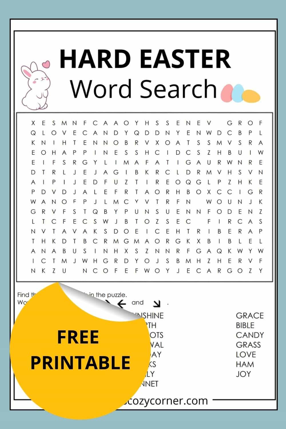 9 Free And Fun Easter Word Search With Answer Keys Printables For Kids