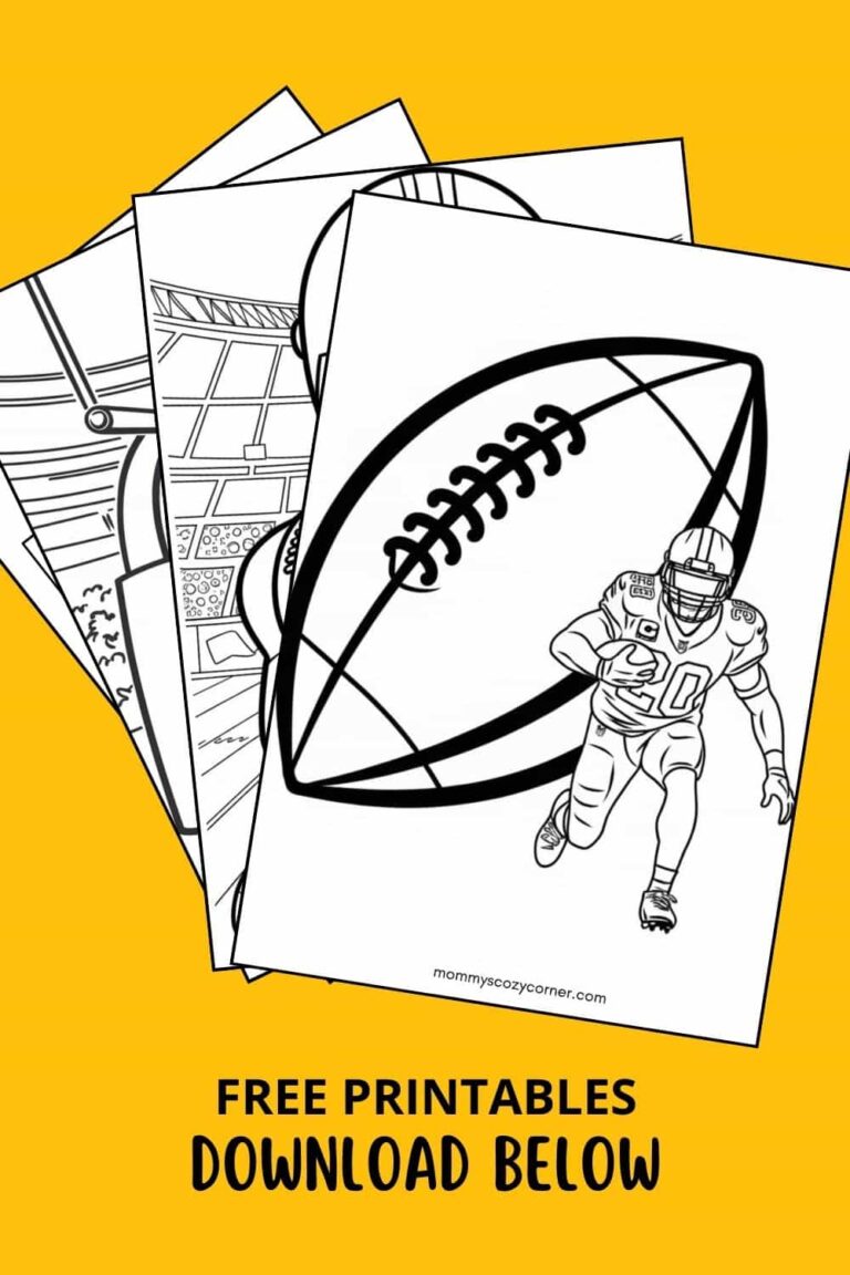 13 Free Superbowl Coloring Pages Printables