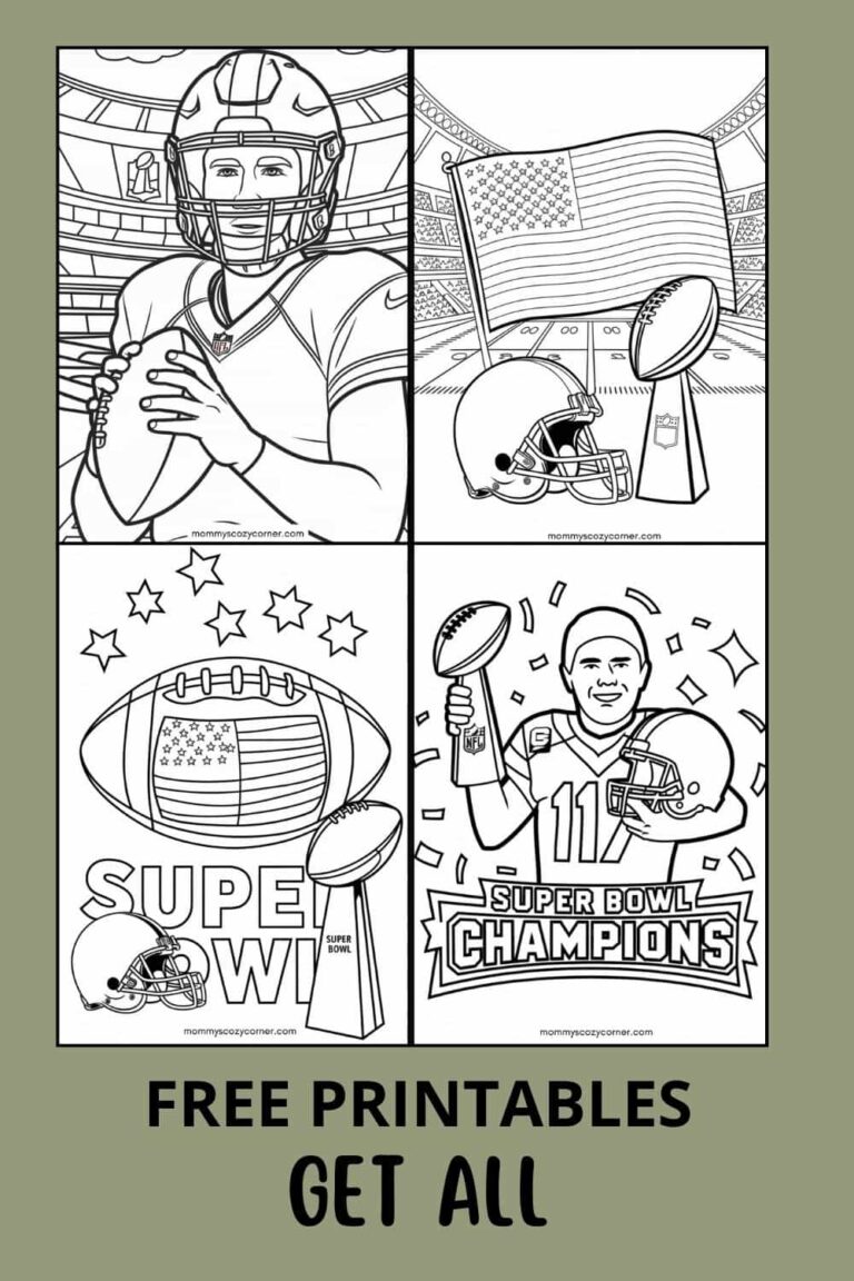 13 Free Superbowl Coloring Pages Printables