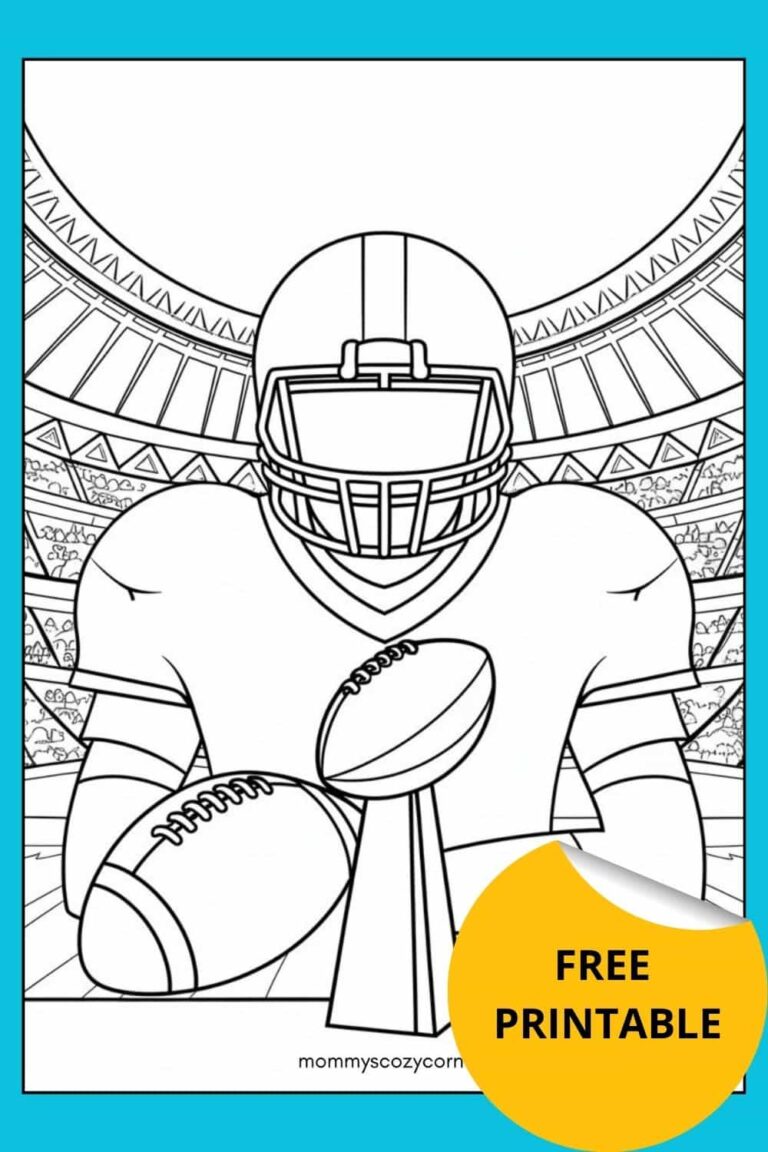 13 Free Superbowl Coloring Pages Printables