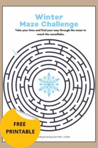 4 Free Winter Maze Printable Games To Print At Home