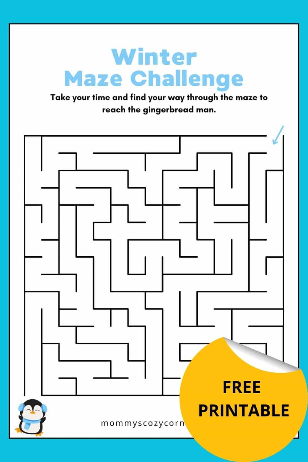 4 Free Winter Maze Printable Games To Print At Home