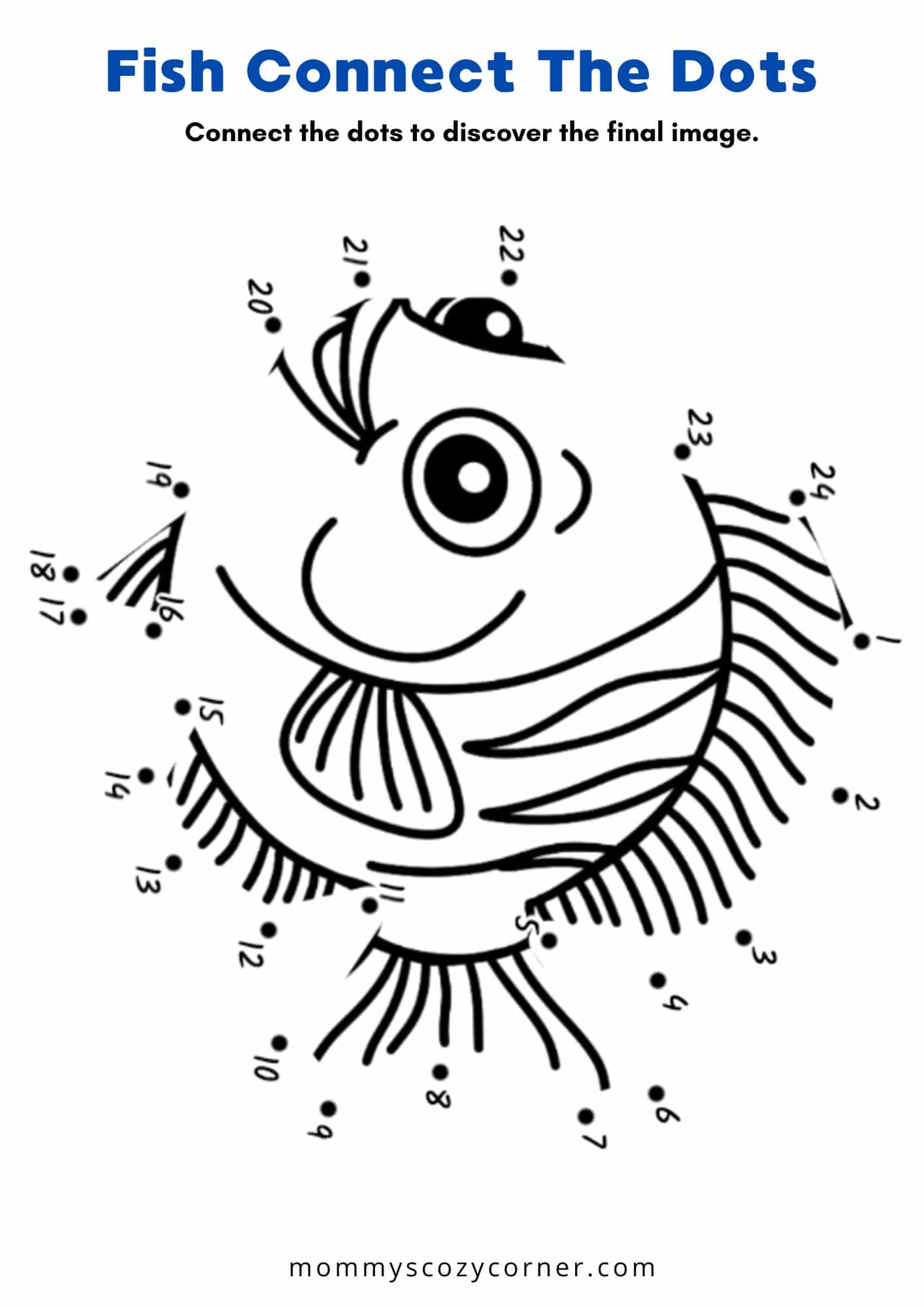 2 Fish Connect the Dots For Kids