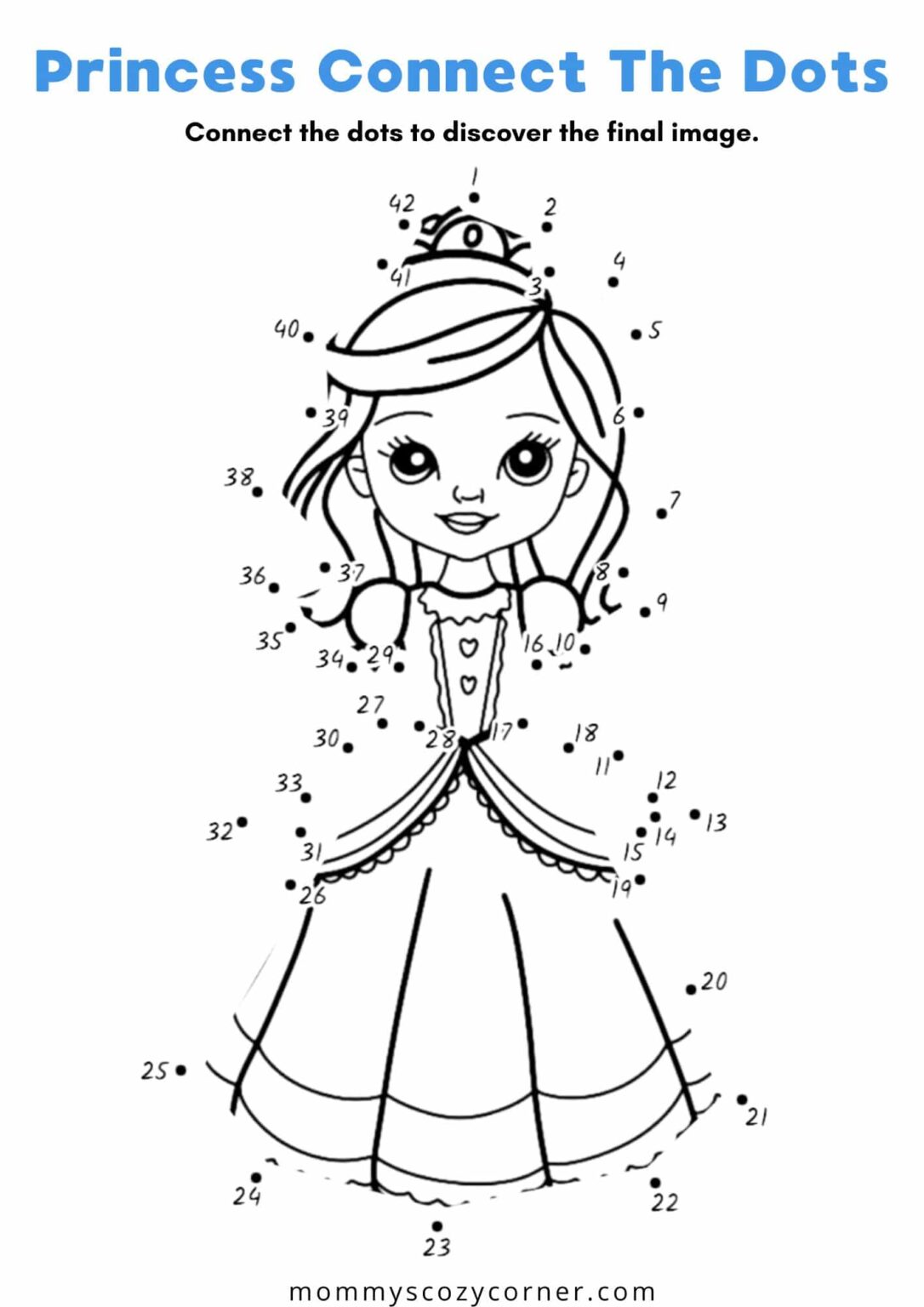 2 Princess Connect The Dots Activities For Kids