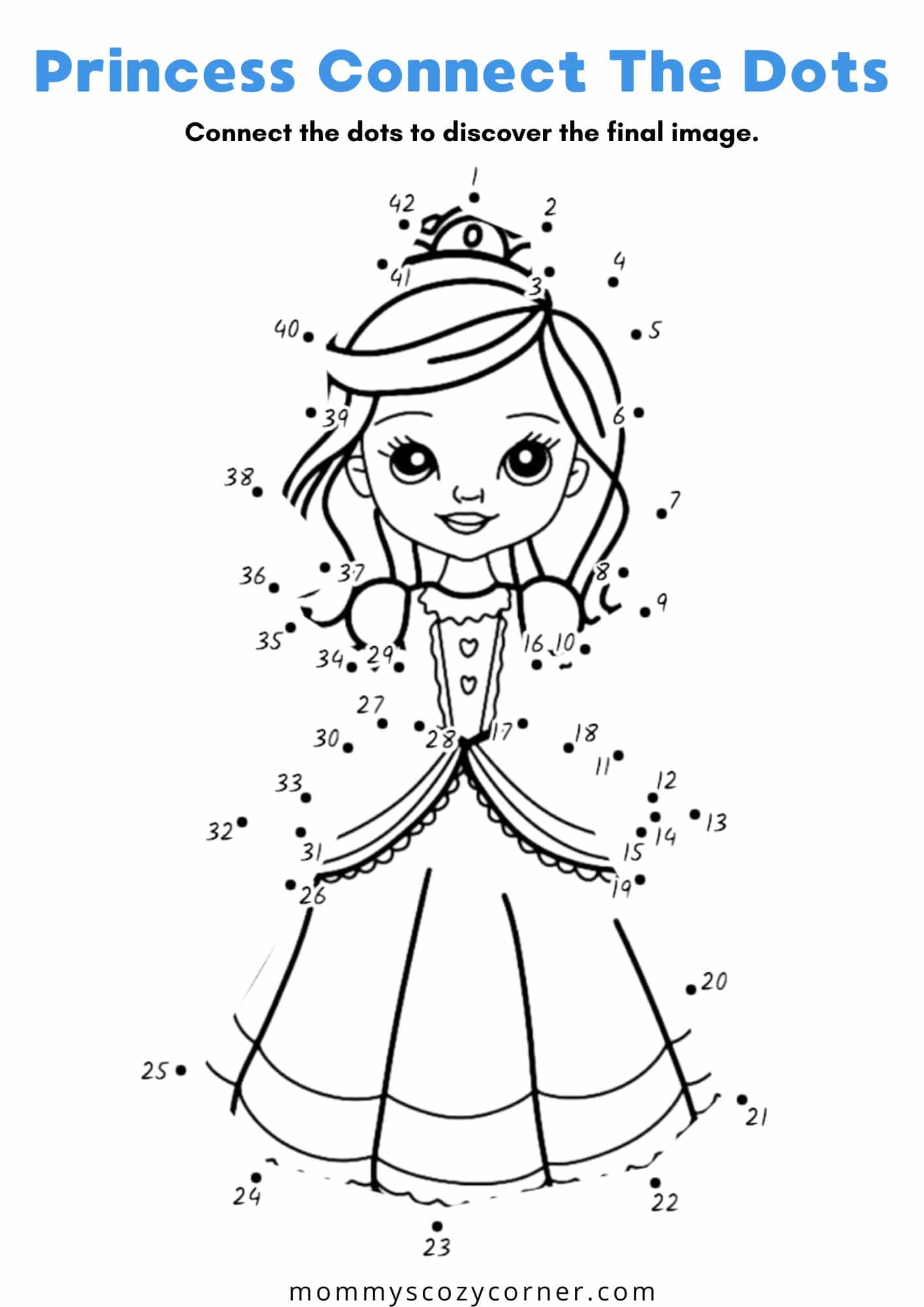 2 Princess Connect The Dots Activities For Kids