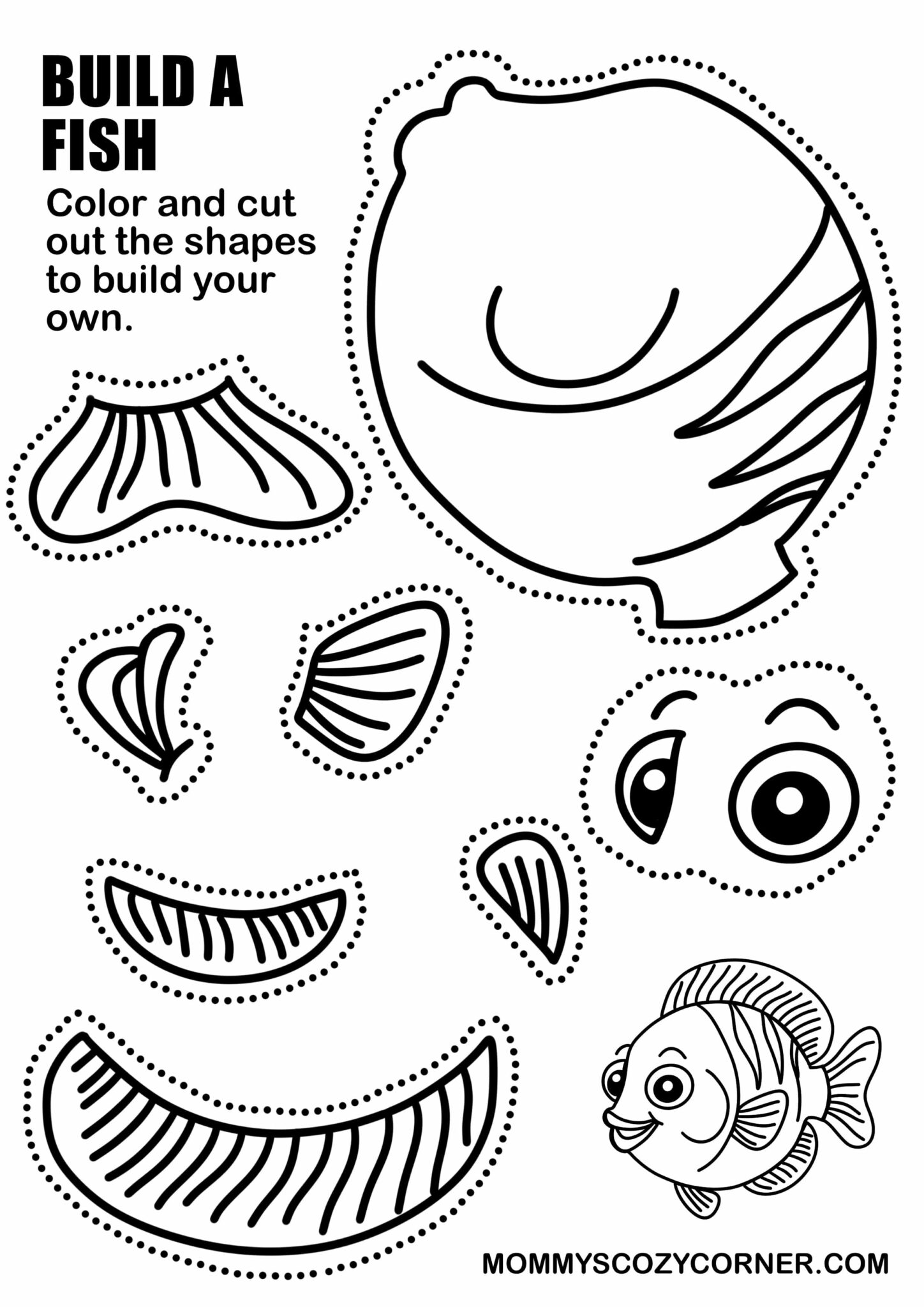 7 Under the Sea Cut and Paste Crafts for Kids