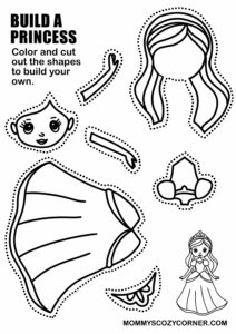 2 Build A Princess Crafts For Kids