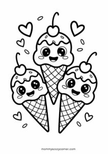 27 Cute And Fun Ice Cream Coloring Pages For Kids