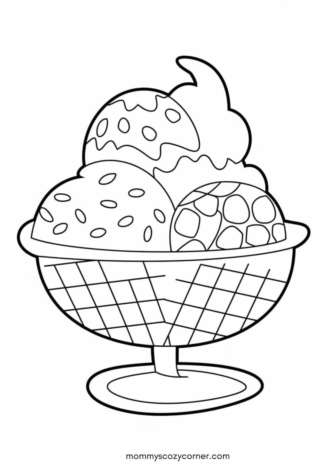 27 Cute And Fun Ice Cream Coloring Pages For Kids